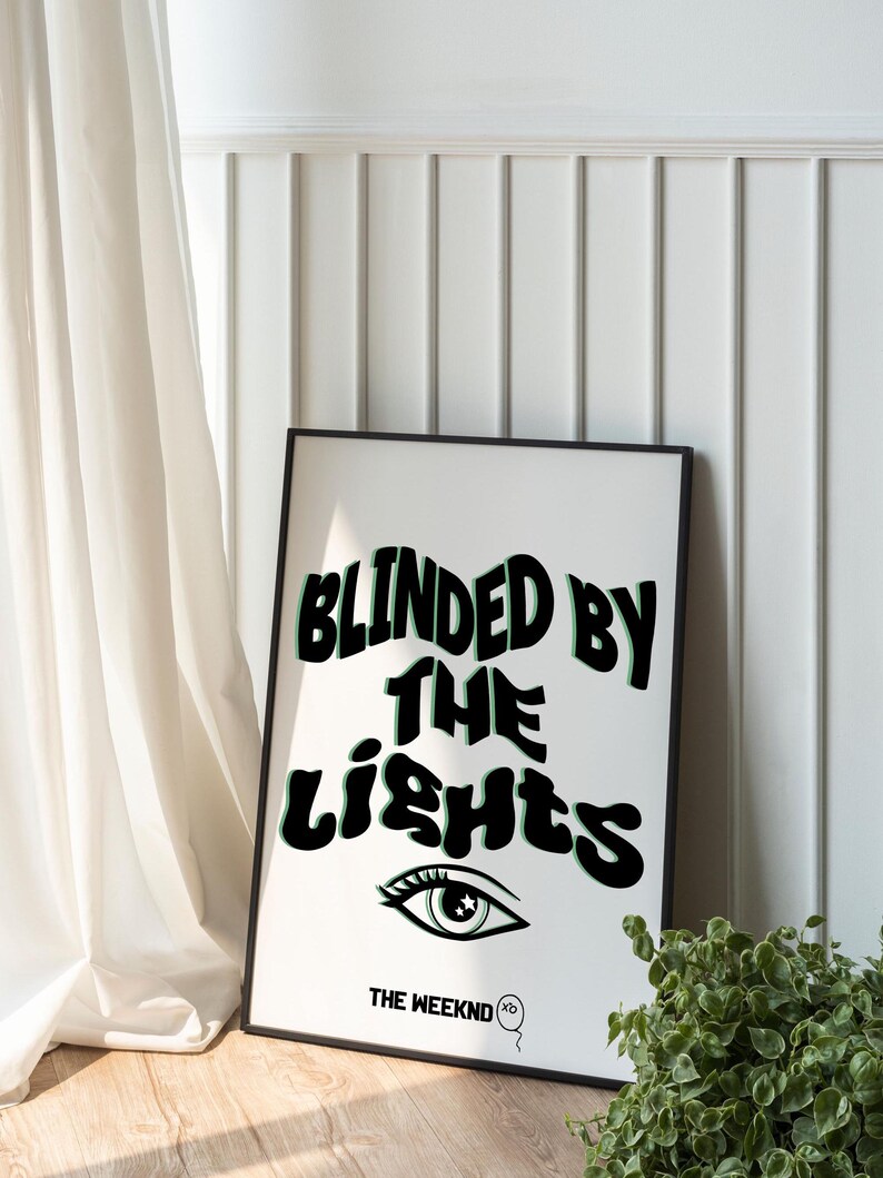 The Weeknd Poster | Blinded by the Lights | After Hours | Digital Wall ...