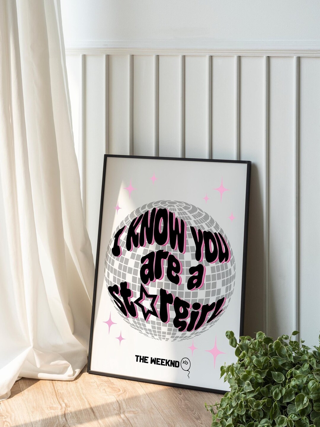 The Weeknd Poster Stargirl Interlude Starboy Digital Wall Art Lyric Art ...