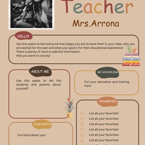 Meet the Teacher Classroom, Weekly News Canva Editable Template - Etsy