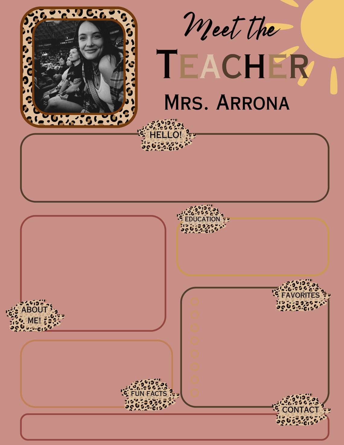 Meet the Teacher Classroom, Weekly News Canva Editable Template - Etsy