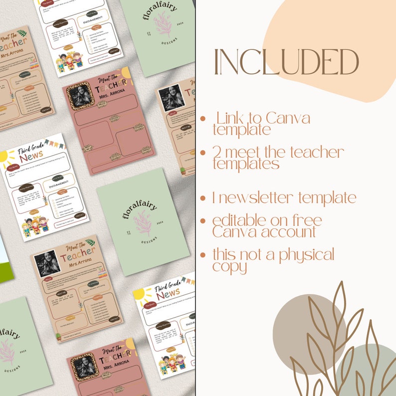 Meet the Teacher Classroom, Weekly News Canva Editable Template - Etsy