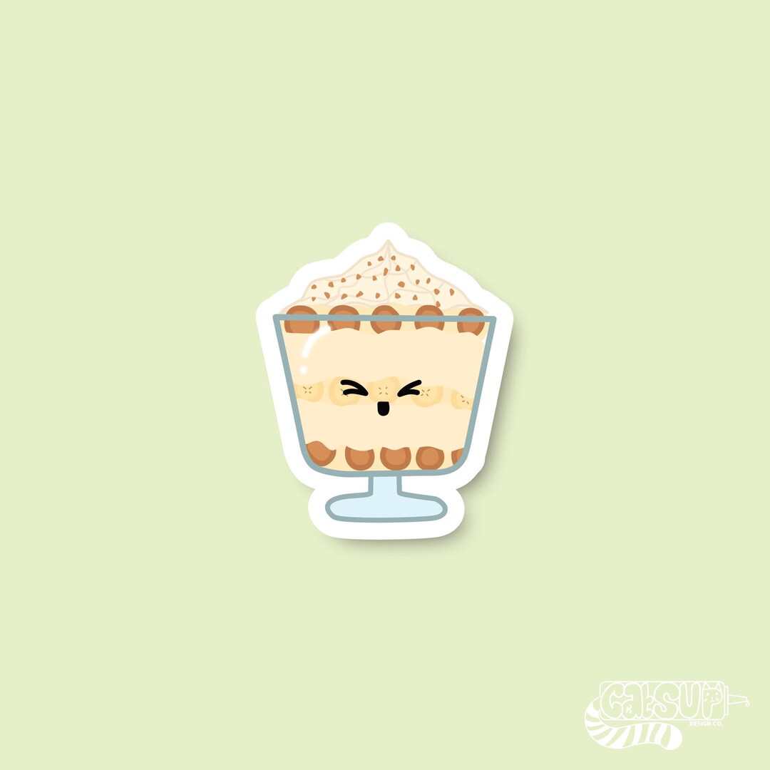 Cute Stickers Summer Banana Pudding Sticker Vinyl Stickers Laptop ...
