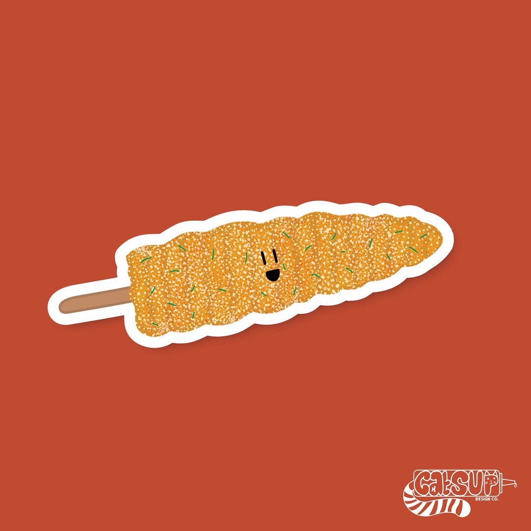 Cute Stickers Hand Drawn Mexican Street Corn Sticker Vinyl Stickers ...