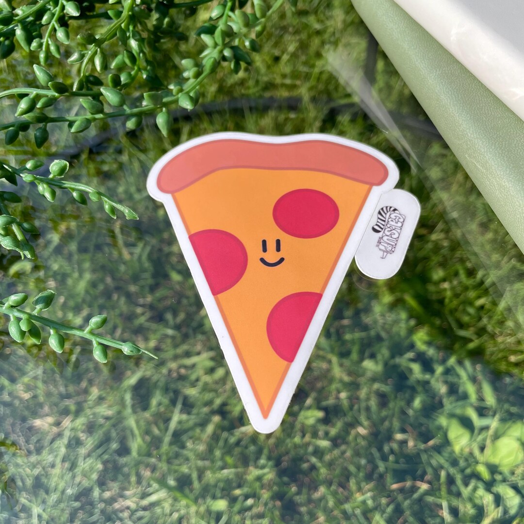 Cute Stickers Hand Drawn Pizza Sticker Vinyl Stickers Laptop Sticker ...