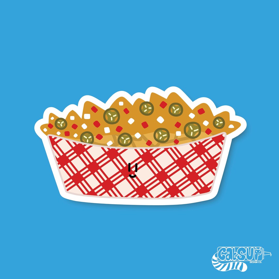 Cute Stickers Hand Drawn Nachos Sticker Vinyl Stickers Laptop Sticker ...