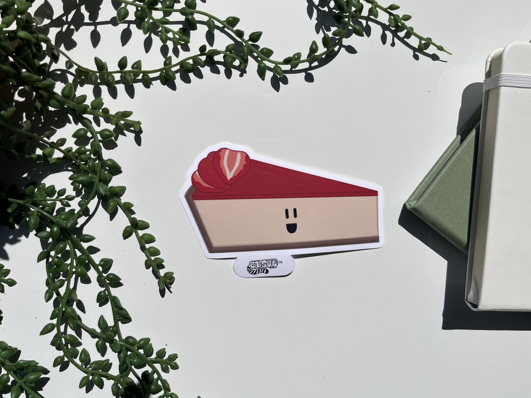 Cute Stickers Hand Drawn Cheesecake Sticker Vinyl Stickers Laptop ...