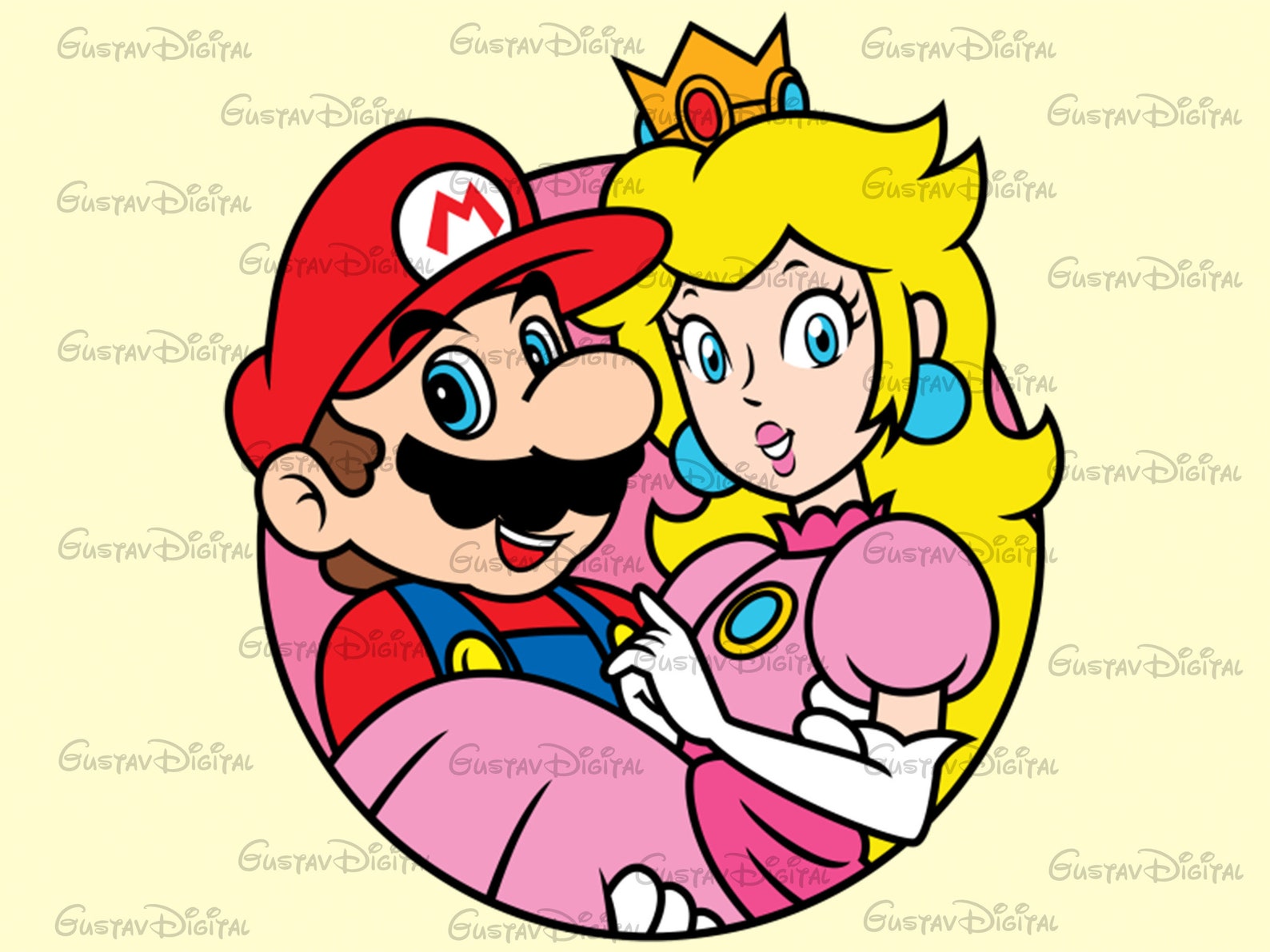 Princess Peach and Super Mario Couple, Princess Peach Png,mario Family ...