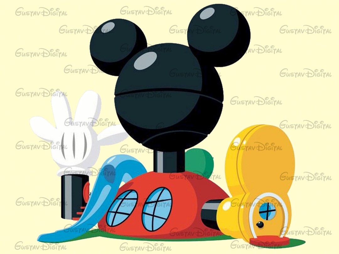 Mickey Mouse House, Mickey Retro Png, Mickey Mouse Png ,quality Instant ...
