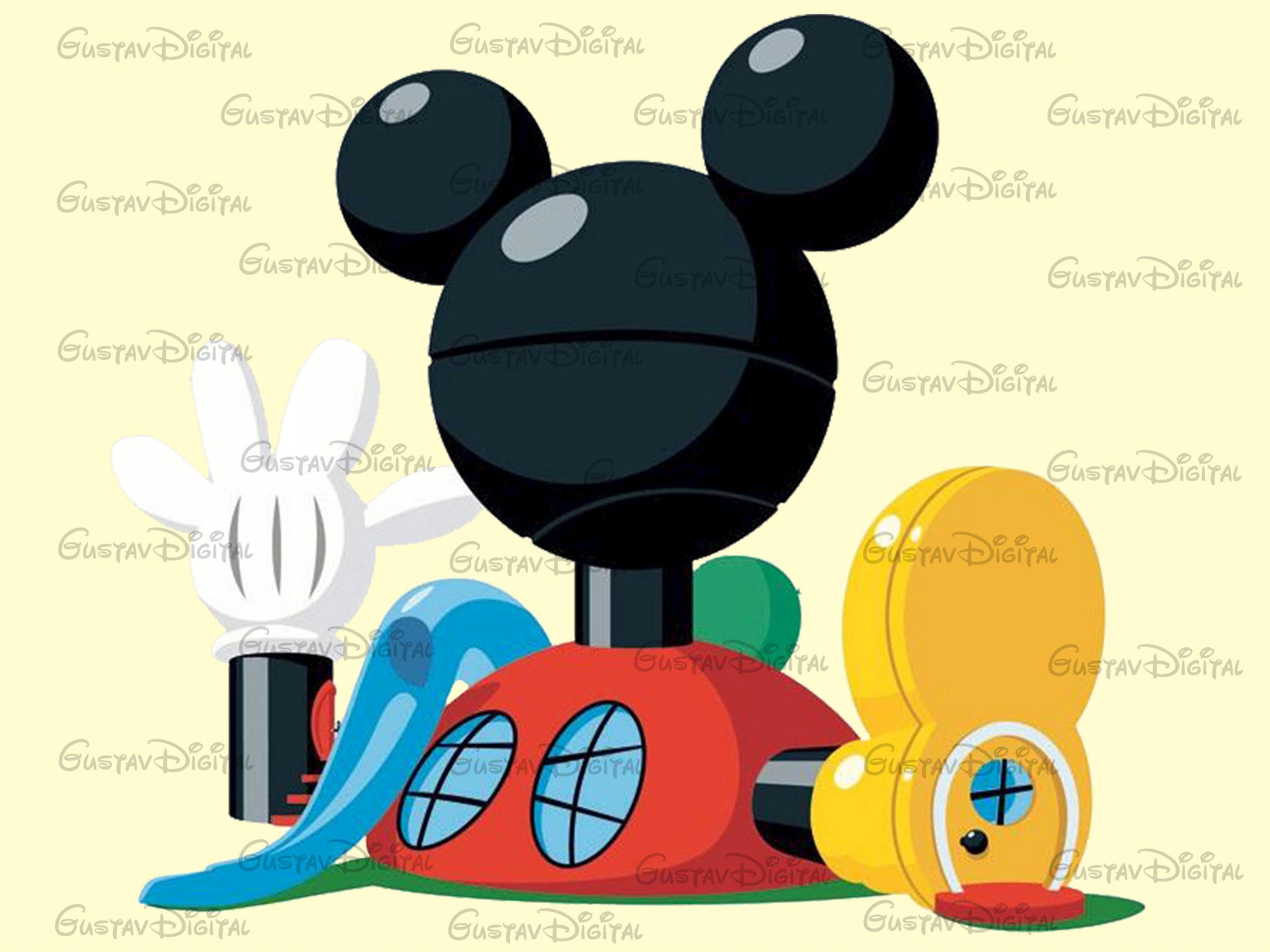 Mickey Mouse House, Mickey Retro Png, Mickey Mouse Png ,quality Instant ...