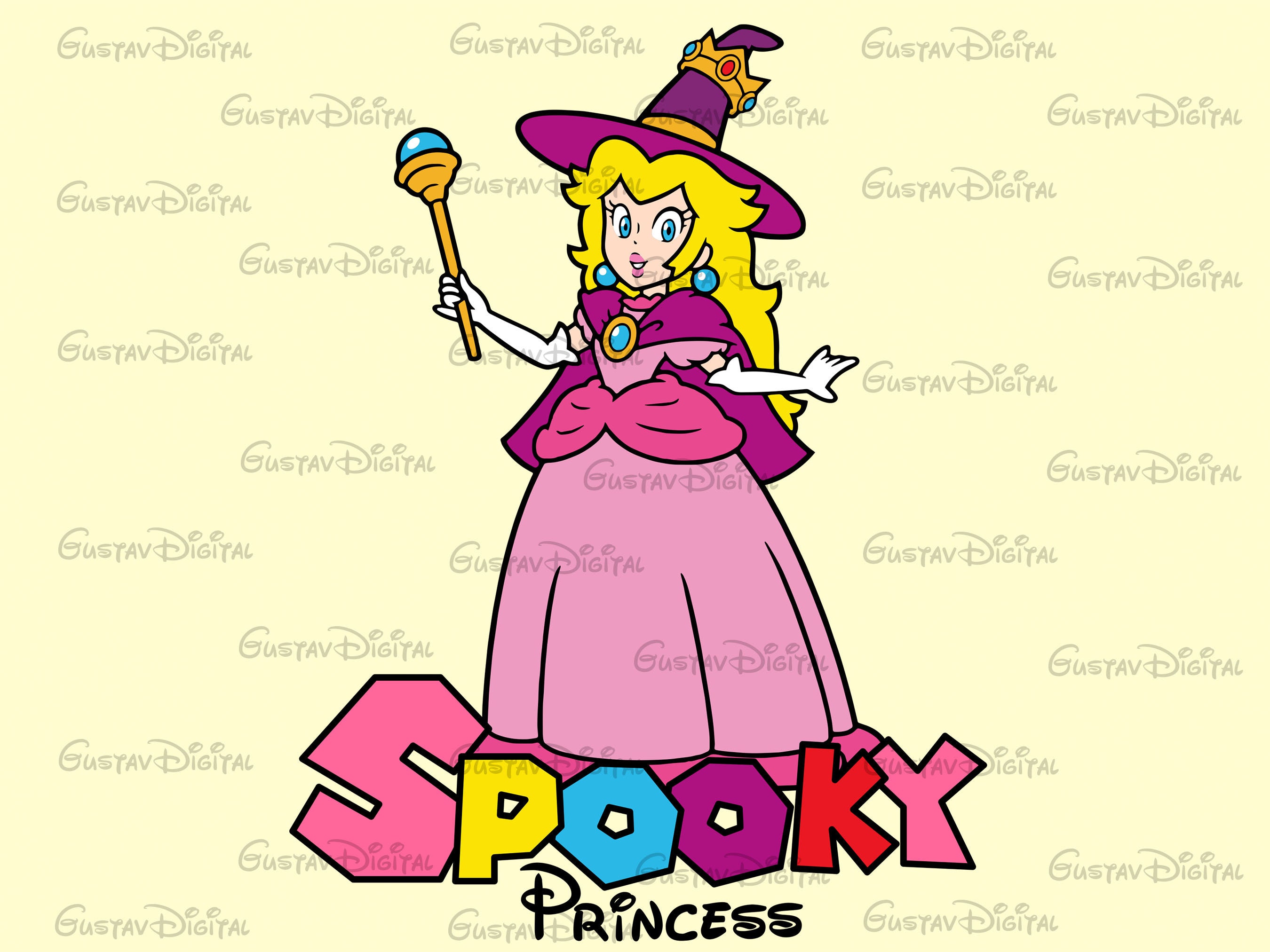 Spooky Princess Peach Png, Happy Halloween, Peach Png, Super Mario Png ...