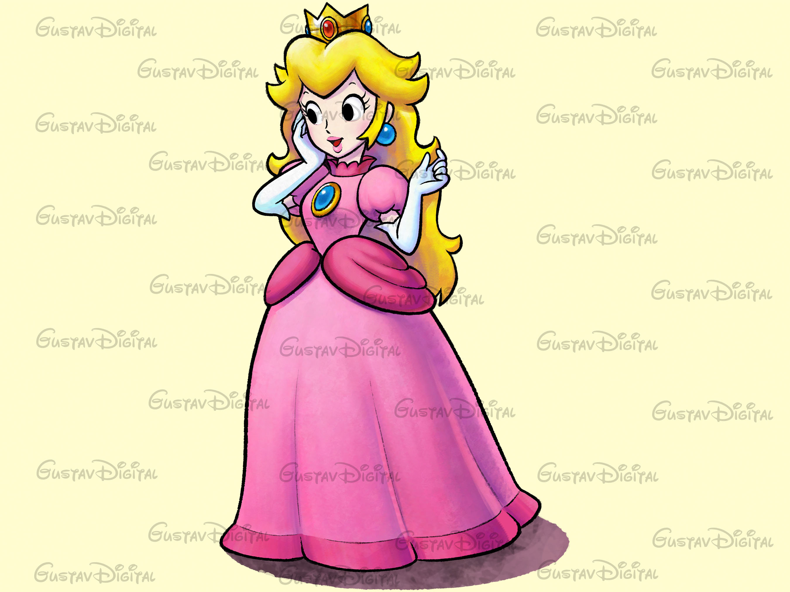 Princess Peach PNG, Peach Png, Princess Png, Magical Kingdom Png, Kids ...