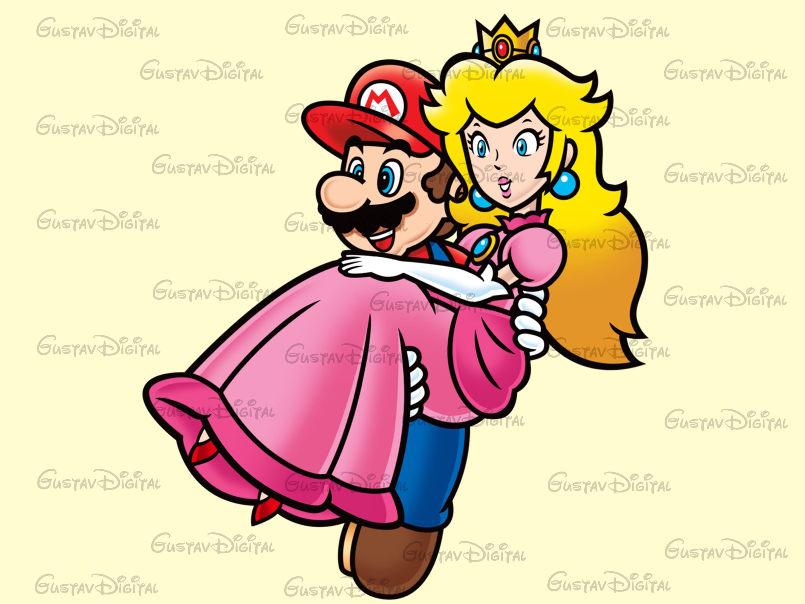 Princess Peach and Super Mario Couple PNG, Mario Family,princess Peach ...