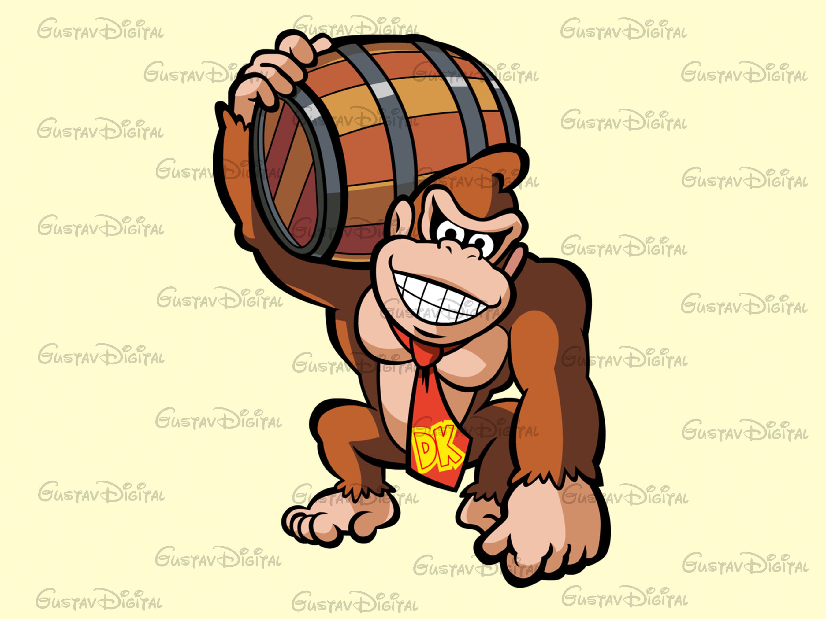 Donkey Kong,retro Game Png,retro T-shirt Png,layered Donkey Kong Png ...