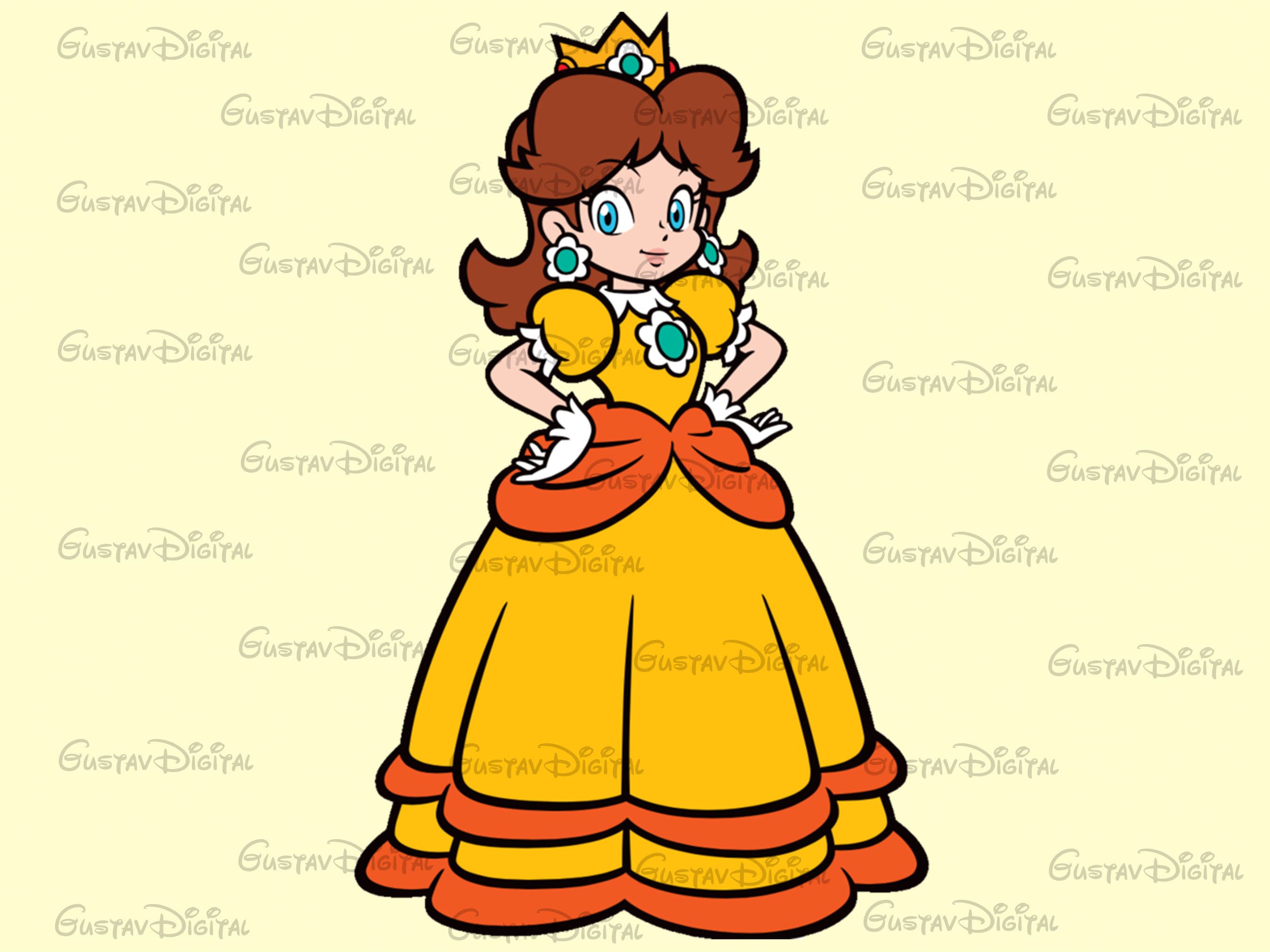 Princess Daisy Png, Super Mario World Png, Sweety Princess Daisy Png ...