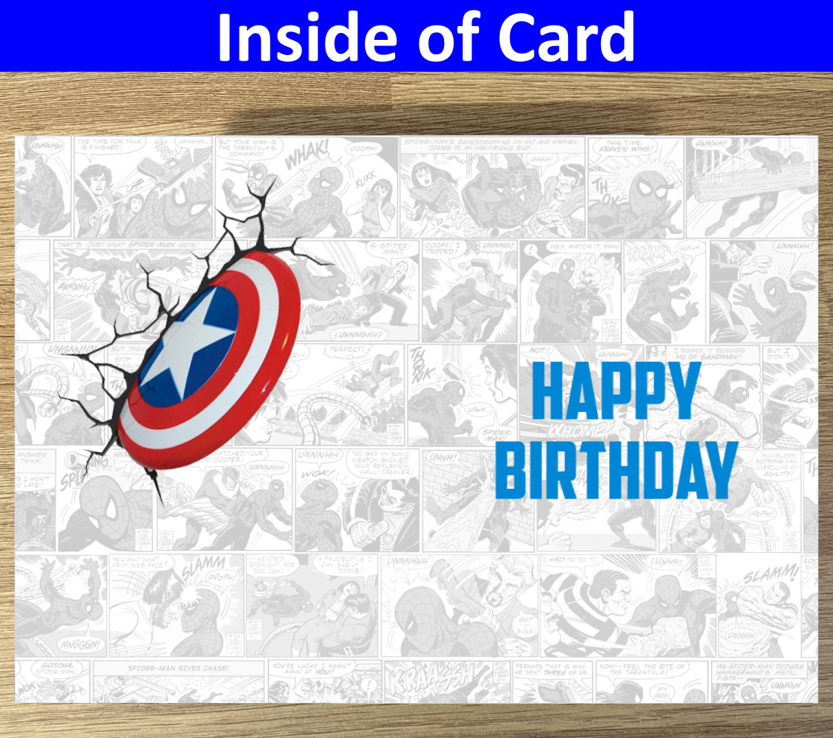 Captain America Birthday Card marvel A5 - Etsy UK
