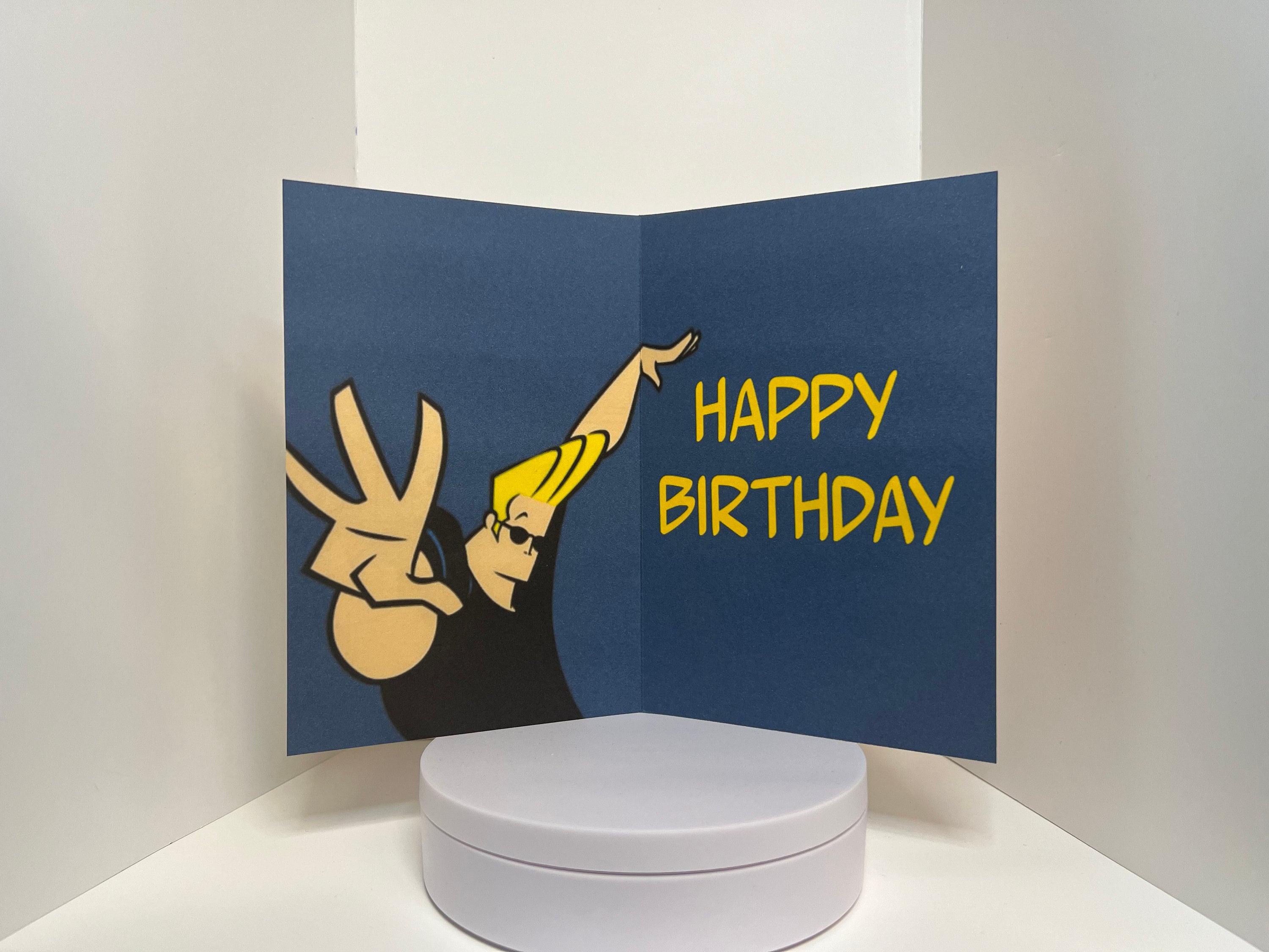 Johnny Bravo Birthday Card cartoon Network - Etsy