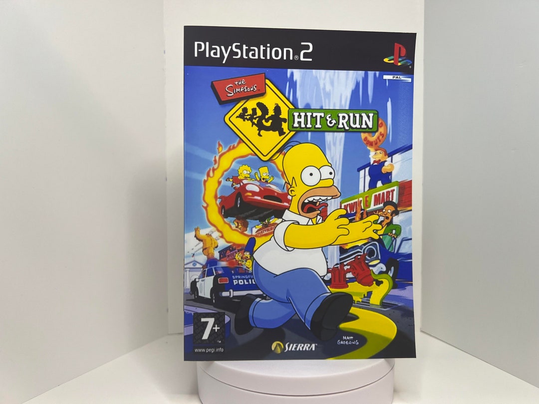 PS2 Simpsons Hit & Run Birthday Card - Etsy