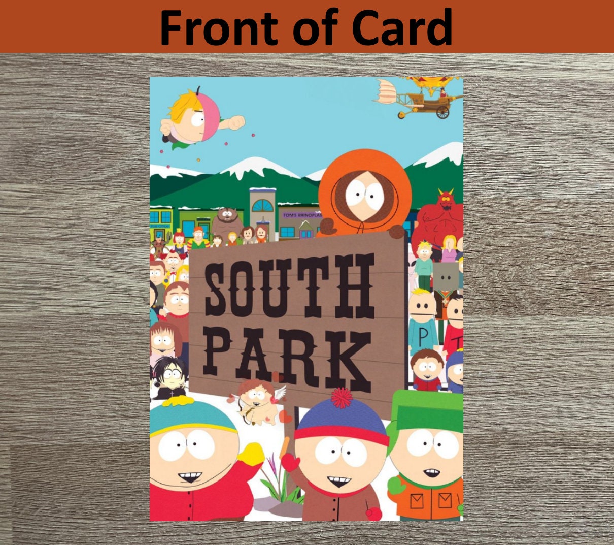 South Park Birthday Card Etsy