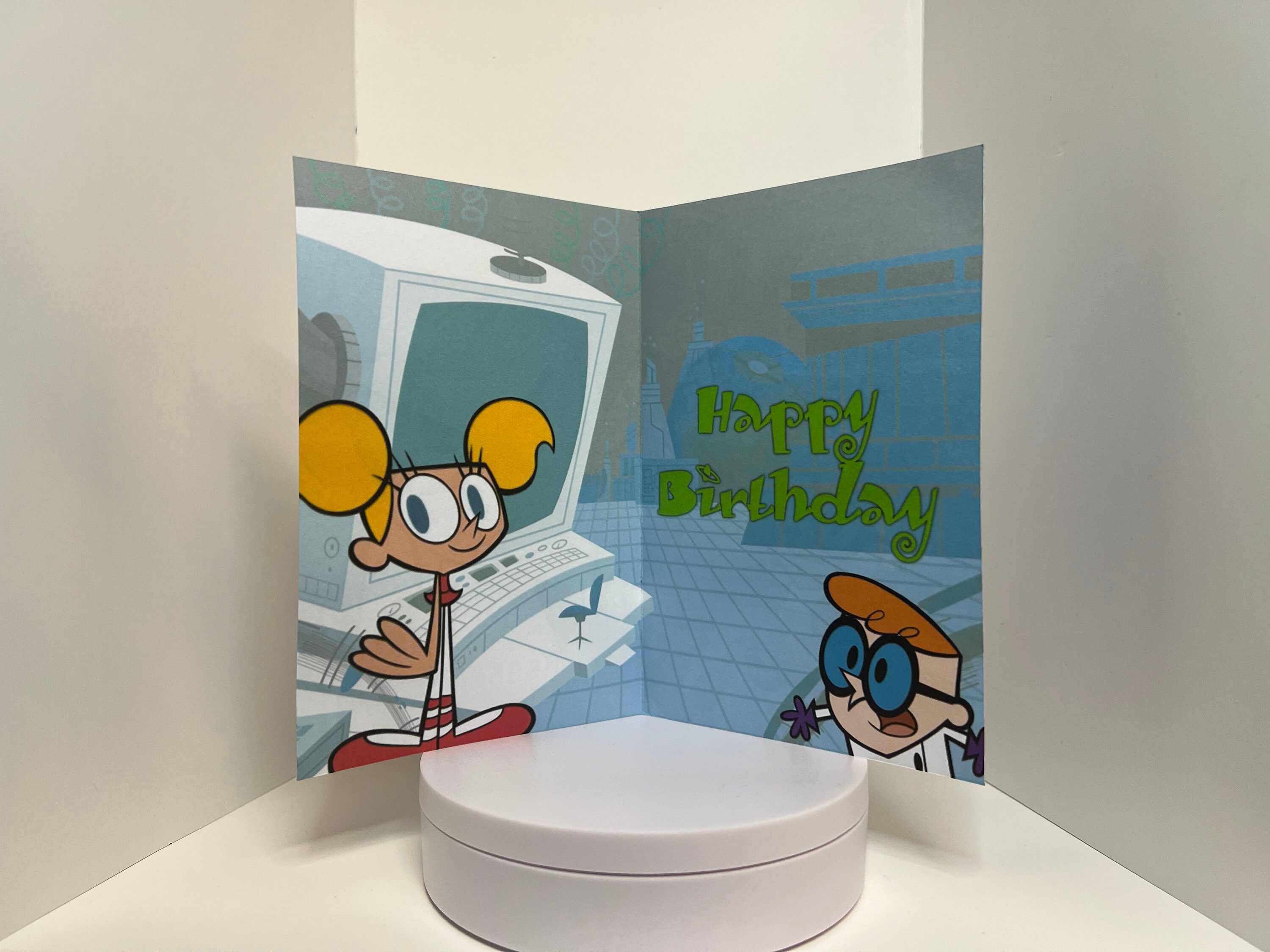 Dexters Laboratory Birthday Card Etsy