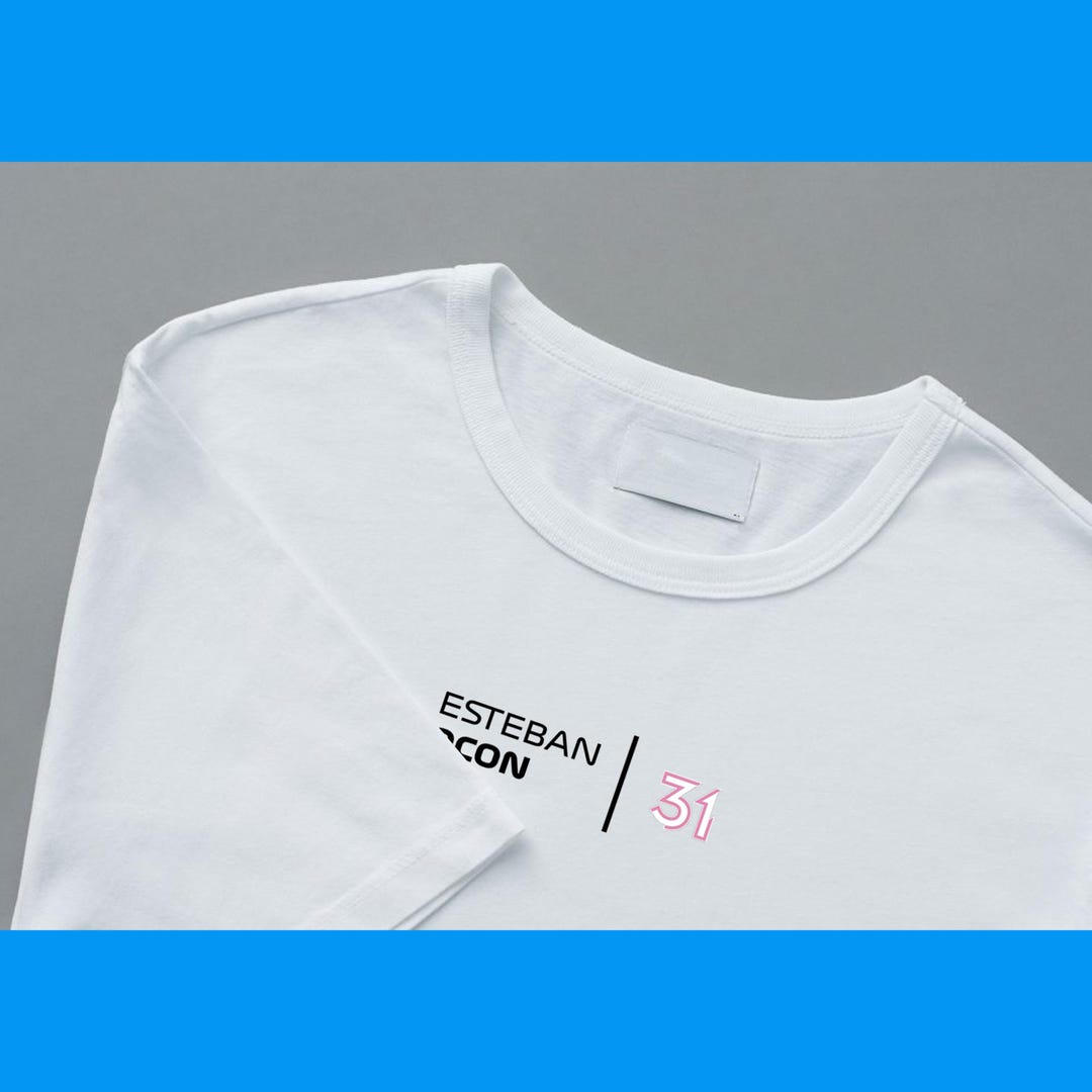 Esteban Ocon F1 Fan Tshirt. Alpine Racing Formula One Racing Ocon 31 ...
