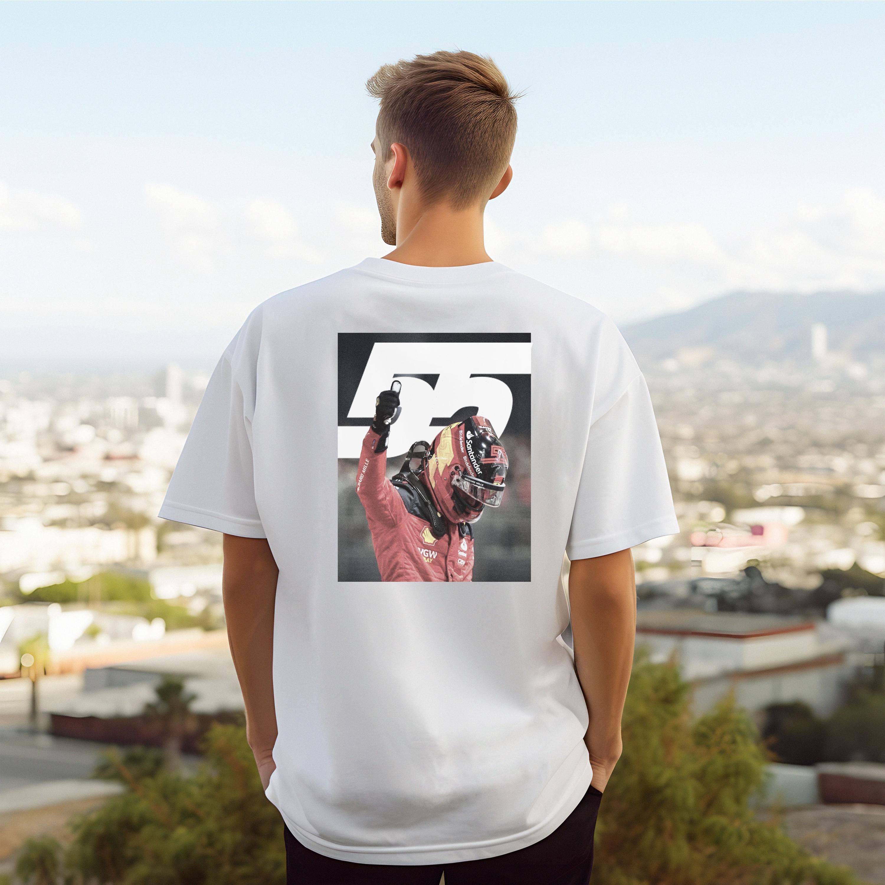Ferrari 55 F1 Tshirt | Carlos Sainz Scuderia Ferrari Shirt. Smooth ...