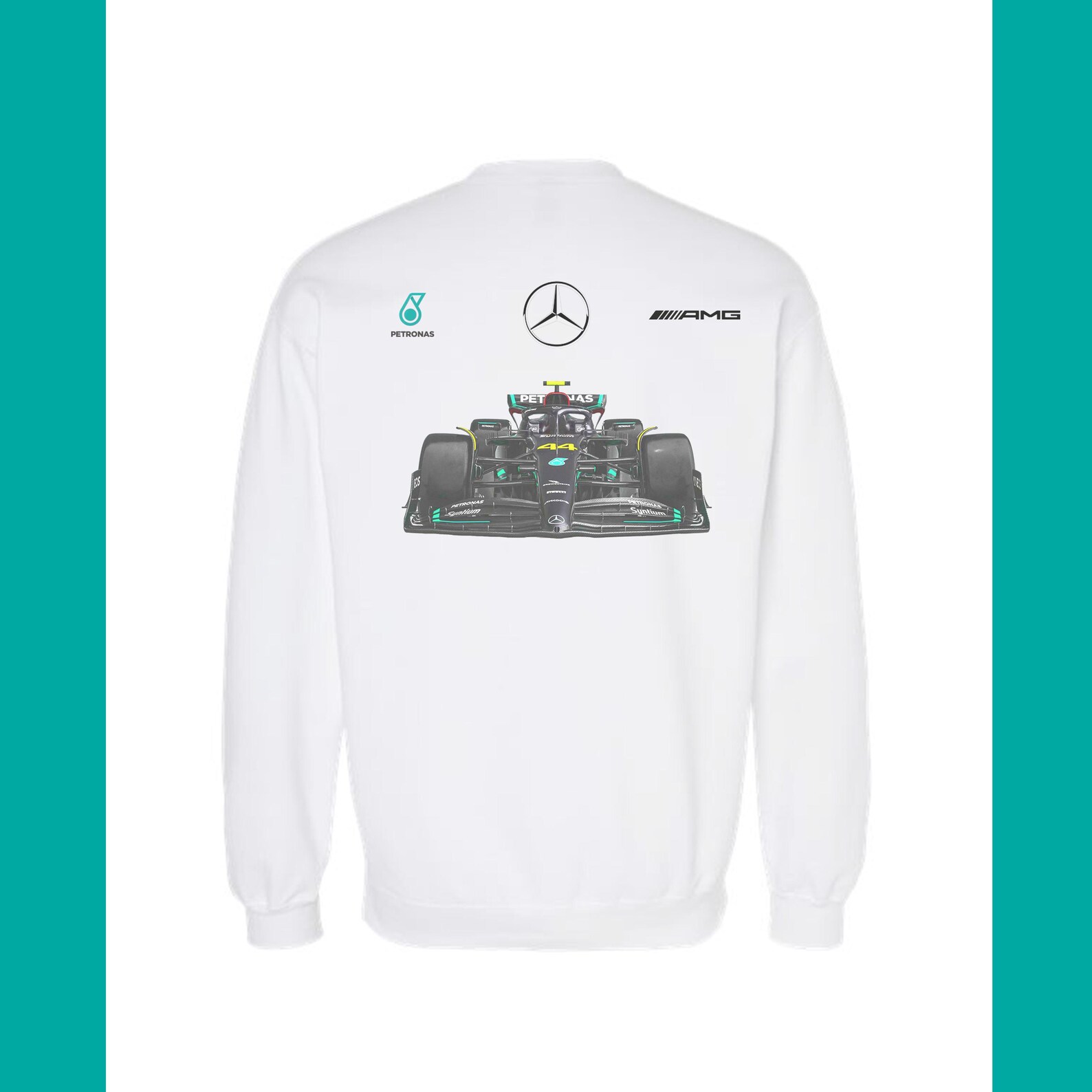 Mercedes F1 Cozy Sweatshirt. Perfect Graphic Lewis Hamilton Formula 1 ...