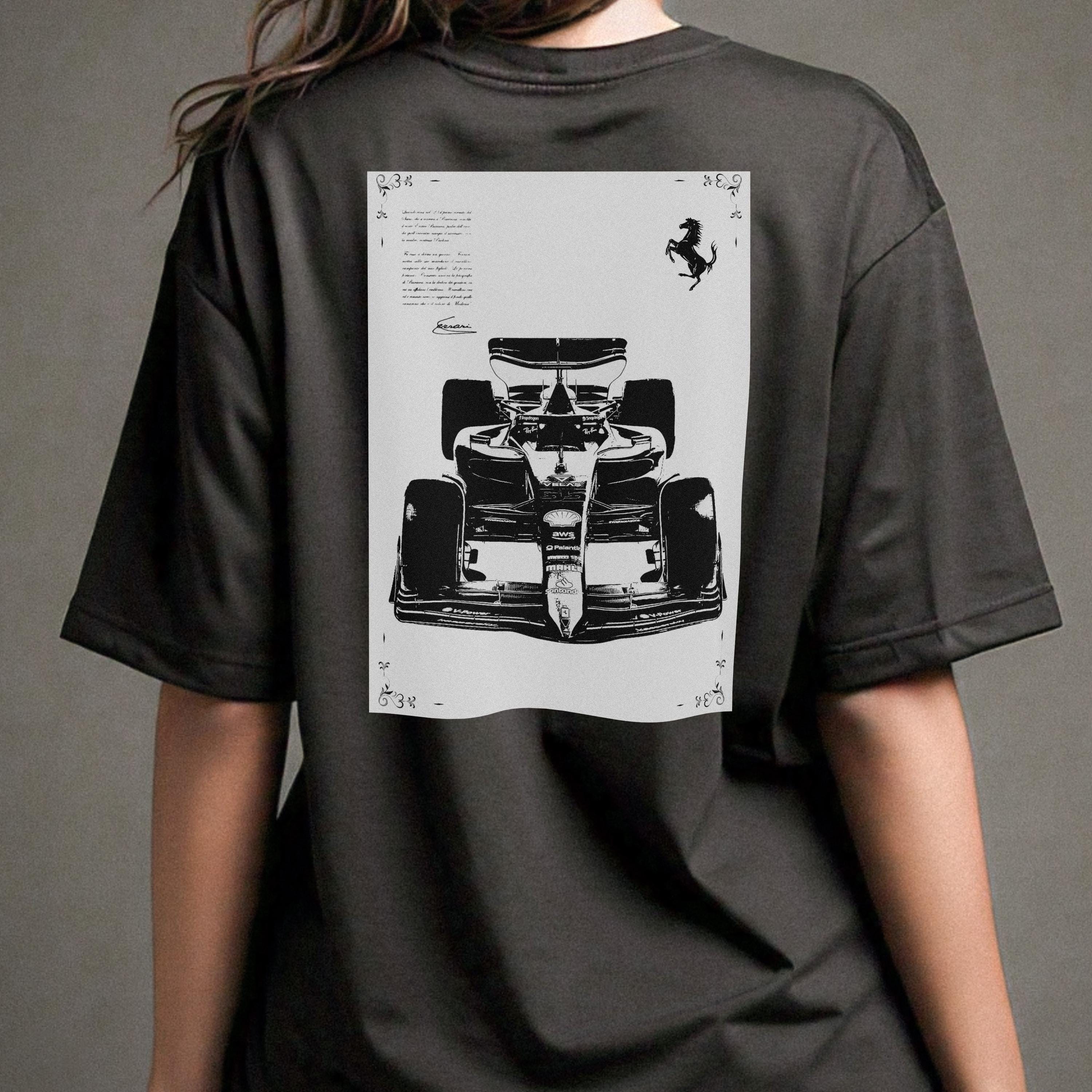 Ferrari Diagram F1 Tshirt | Charles Leclerc Scuderia Ferrari Shirt ...