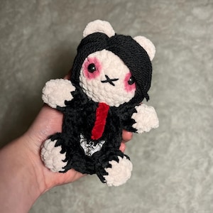 Gerard Teddy Bear - Alternative Band Inspired Crochet Bear - Etsy