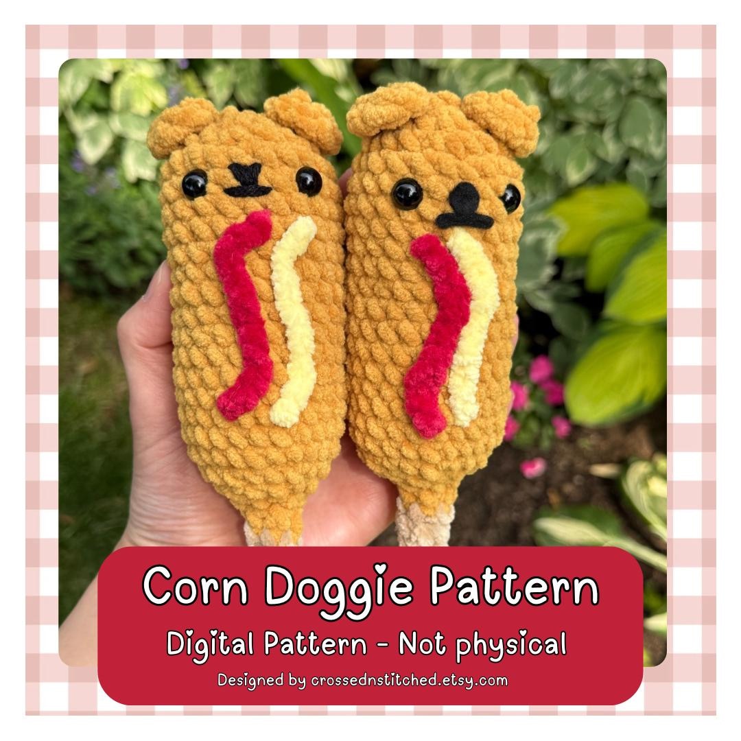 Amigurumi Corn Dog Crochet Pattern: Beginner-friendly (PDF Pattern) - Etsy