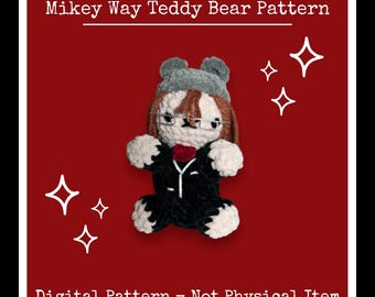 Gerard Way Crochet Teddy Bear Pattern: MCR Amigurumi (PDF Pattern) - Etsy