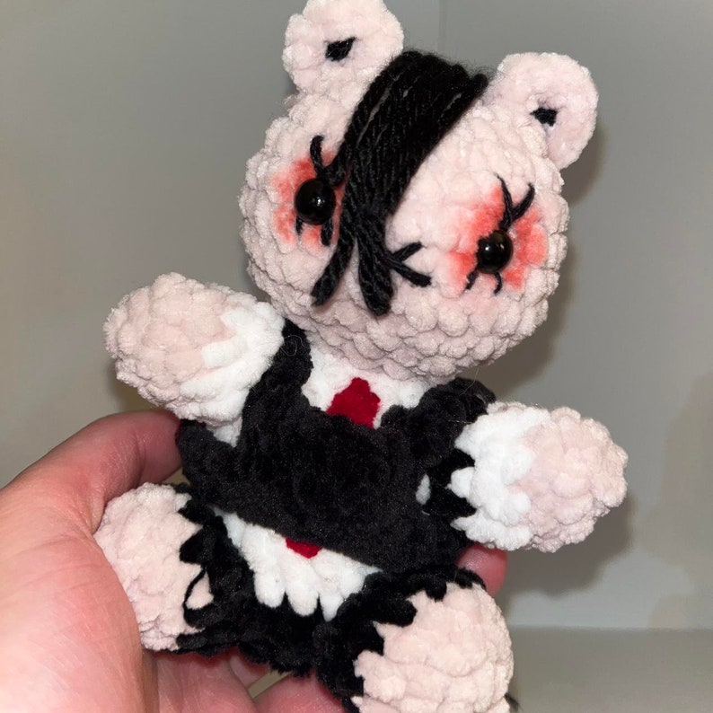 Frank Teddy Bear - Alternative Band Inspired Crochet Bear - Etsy