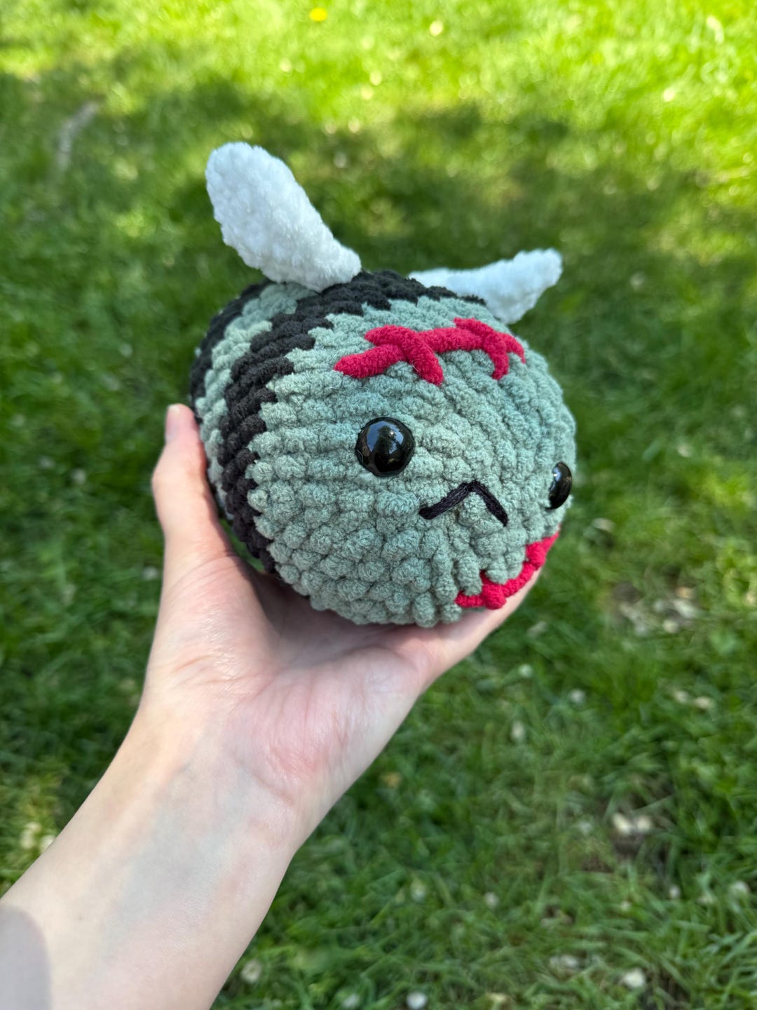 Amigurumi Zom-bee Plushies | Handmade Plushies | Crochet Bee Plushies ...