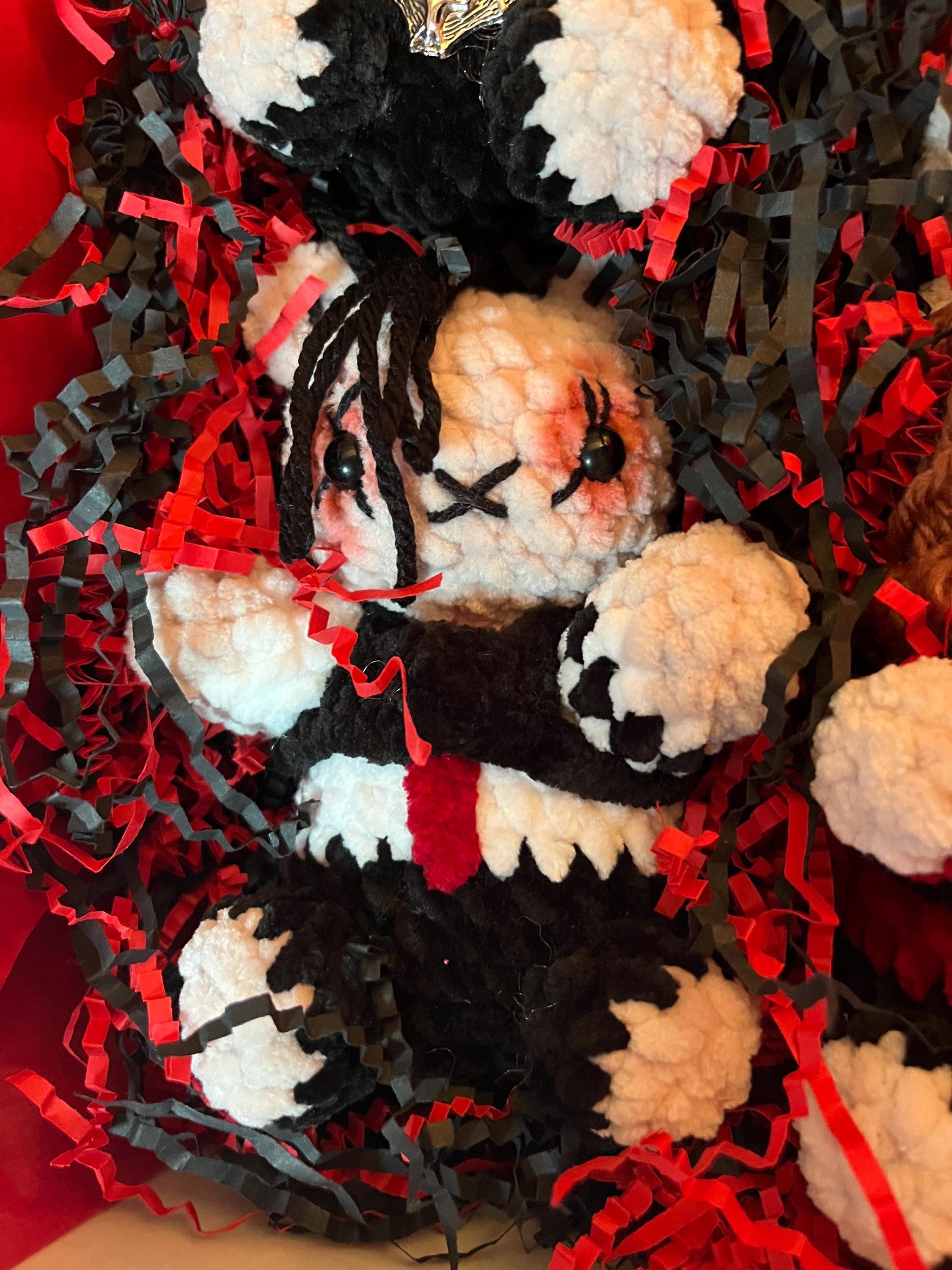 Frank Teddy Bear - Alternative Band Inspired Crochet Bear - Etsy