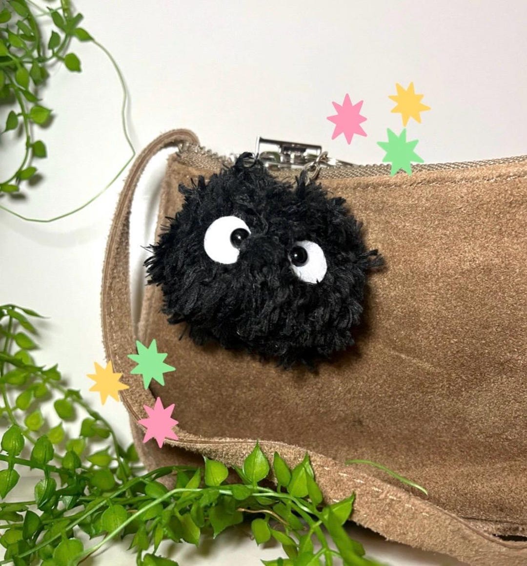Crochet Soot Sprite Keychain - Etsy