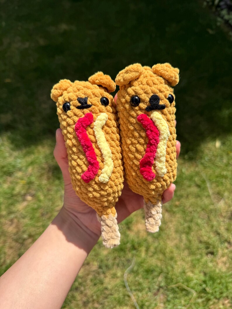 Amigurumi Corn Dog Crochet Pattern: Beginner-friendly (PDF Pattern) - Etsy