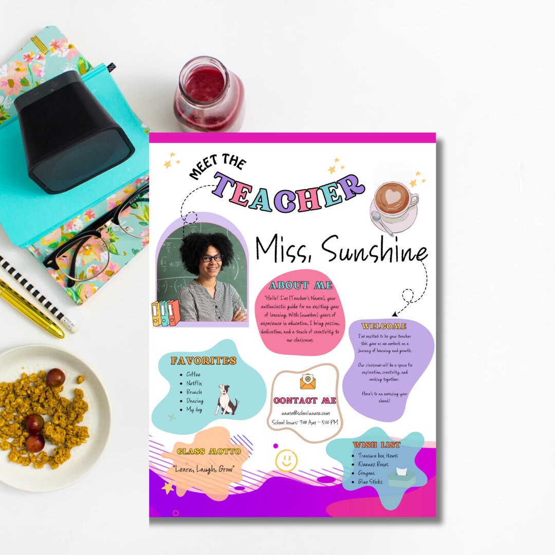 Meet the Teacher Editable Template, Coffee, Back to School Letter, Easy ...