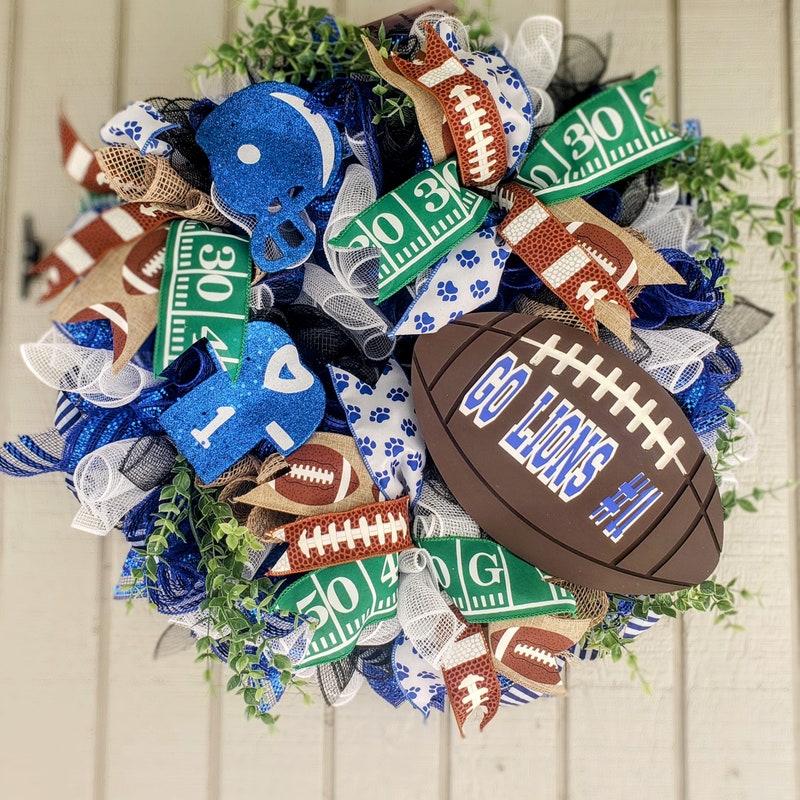 Football Wreath - Etsy