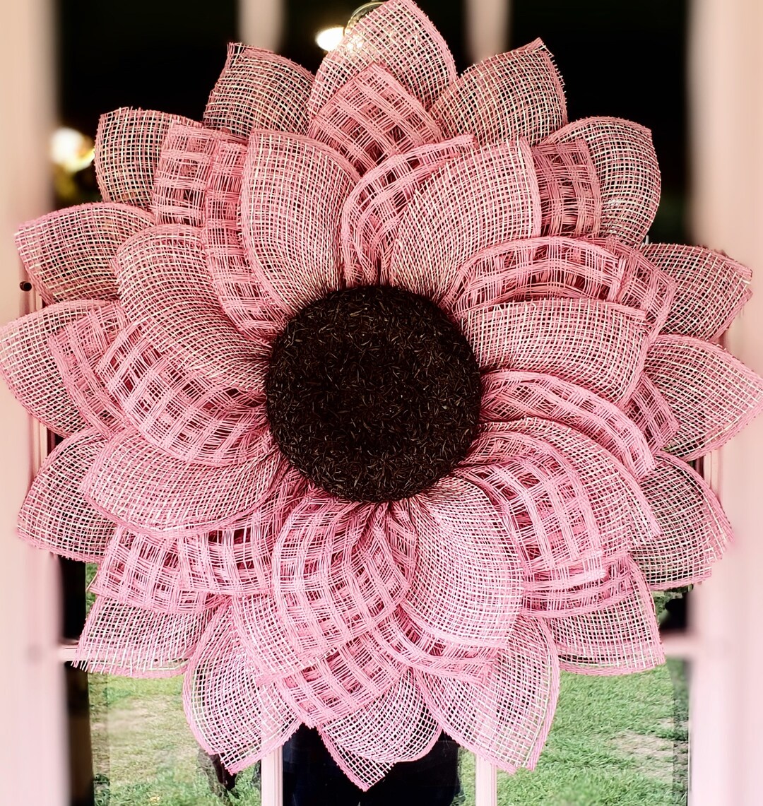 Poly Burlap Sunflower - Etsy