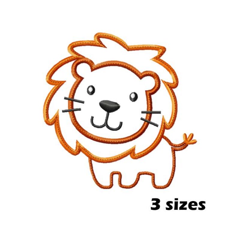 Lion Applique - Etsy