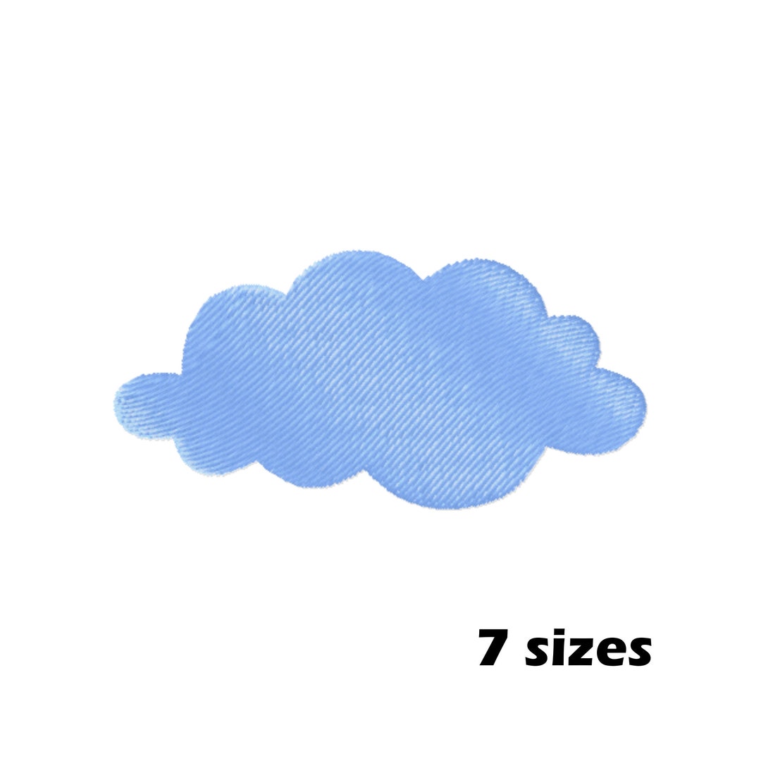 Cloud Embroidery Designs, Instant Download 7 Sizes - Etsy