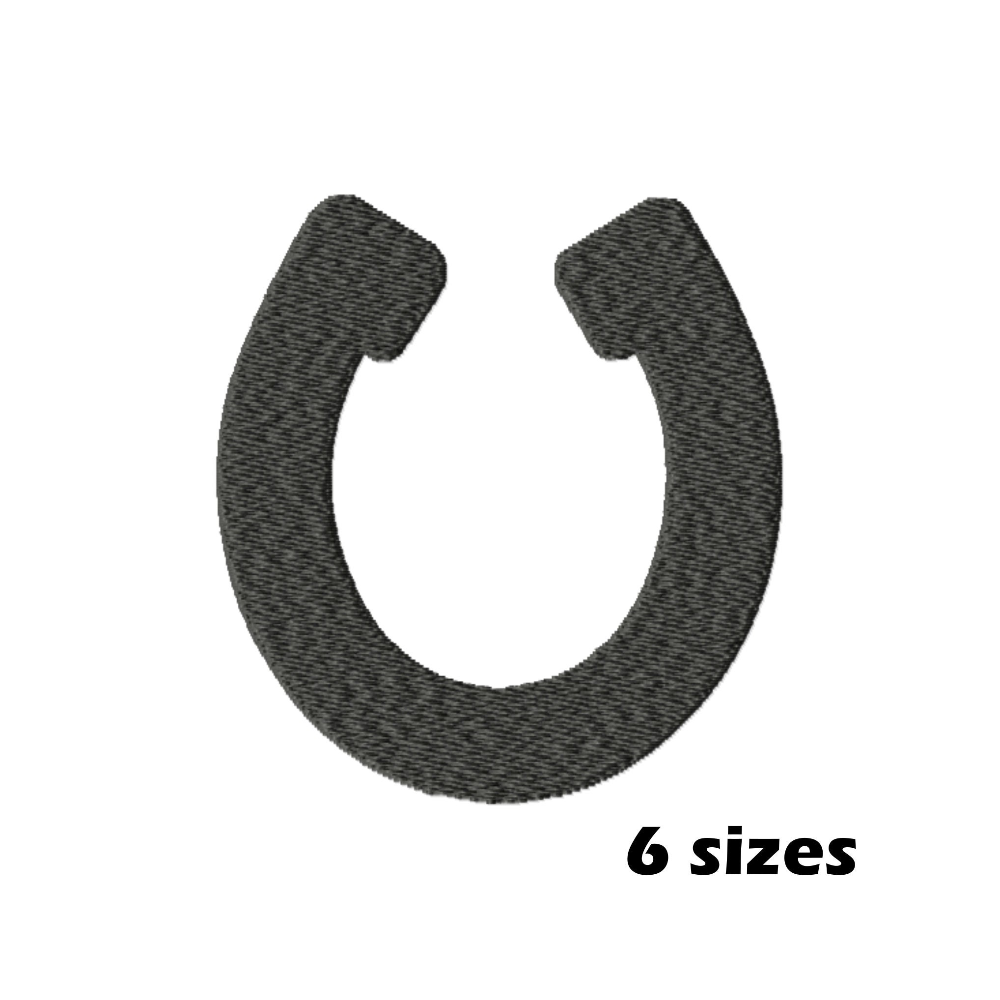 Horseshoe Embroidery Designs Instant Download 6 Sizes - Etsy