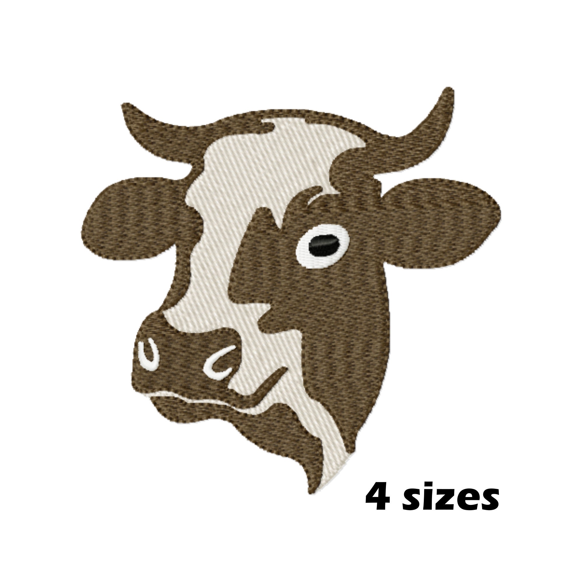 Heifer Cow Embroidery Designs Instant Download 4 Sizes - Etsy