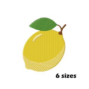 Lemon Embroidery Designs, Instant Download 6 Sizes - Etsy