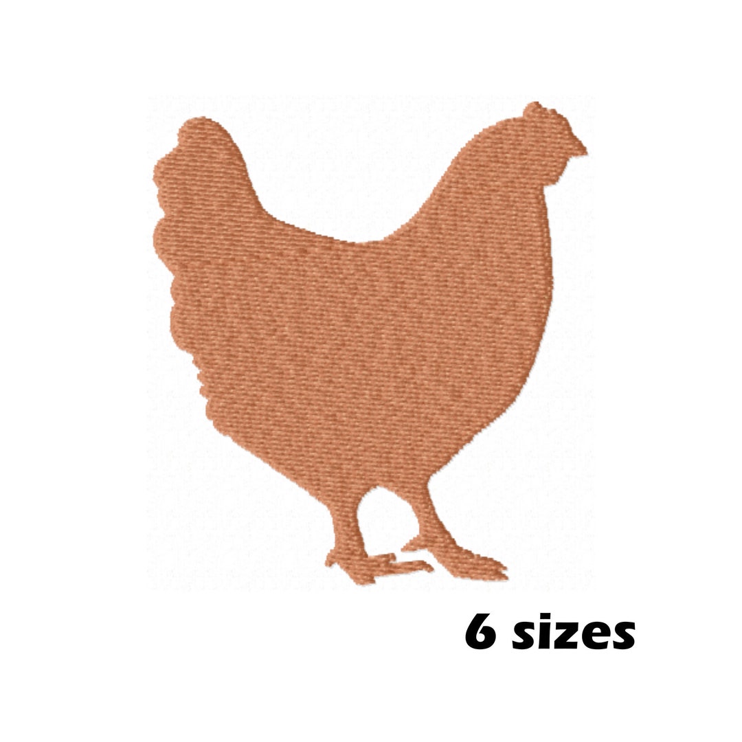 Hen Embroidery Designs Instant Download 6 Sizes - Etsy