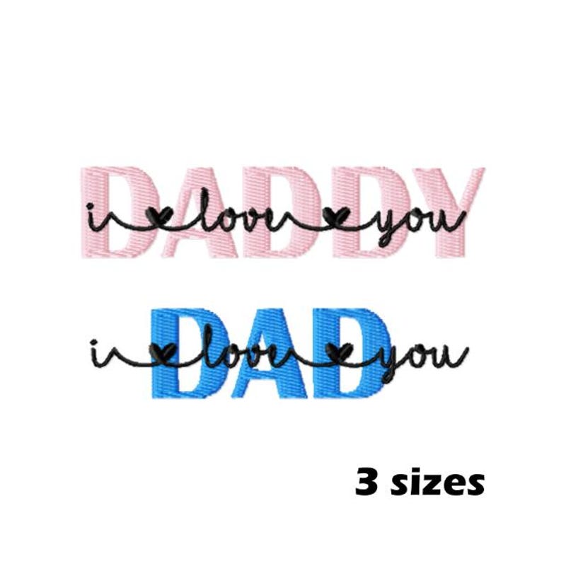 Daddy Embroidery - Etsy