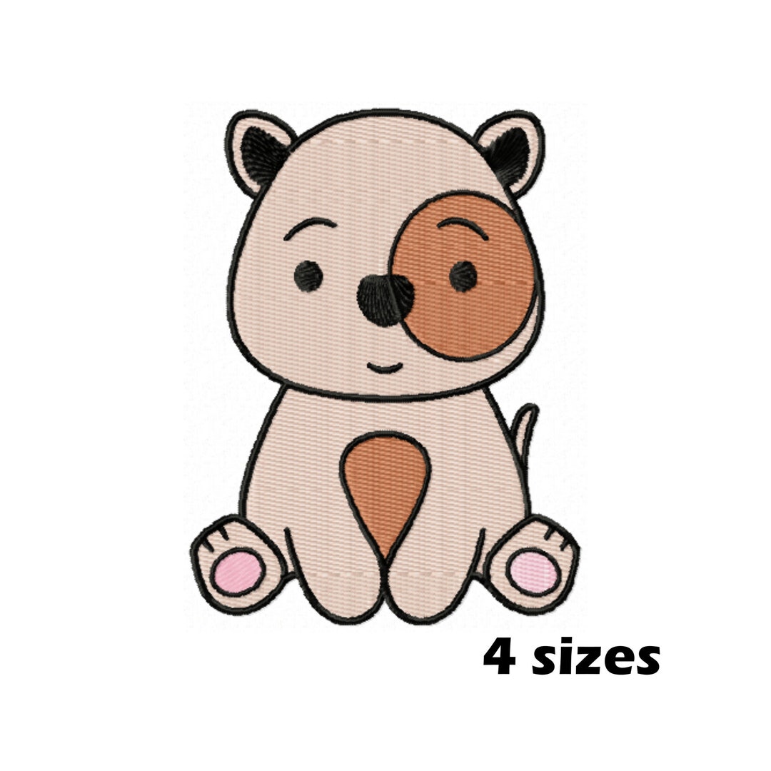 Cute Dog Embroidery Designs, Instant Download 4 Sizes - Etsy