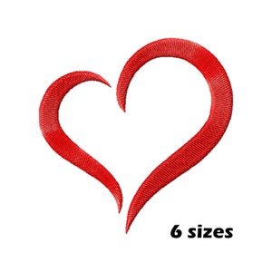 Heart Machine Embroidery Designs, Instant Download - 6 Sizes - Etsy
