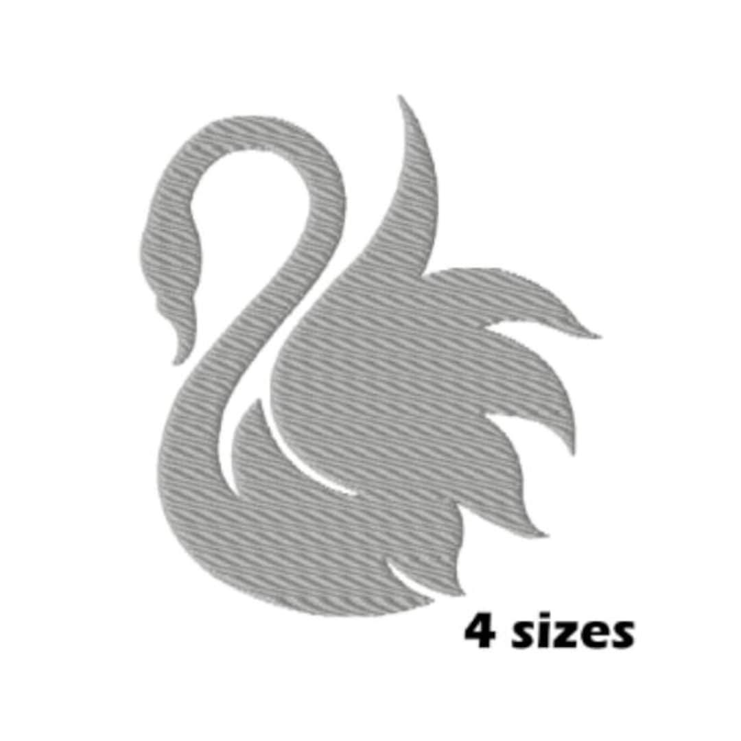 Elegant Swan Embroidery Designs, Instant Download - 4 Sizes - Etsy
