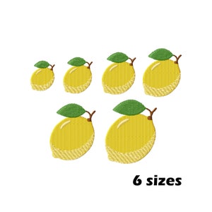 Lemon Embroidery Designs, Instant Download - 6 Sizes - Etsy