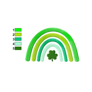 Boho Irish Rainbow Embroidery Designs, Instant Download 4 Sizes - Etsy